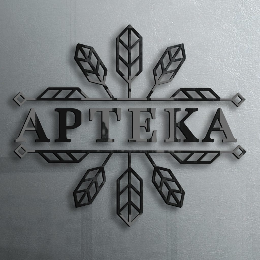 Przestrzenne logo do apteki